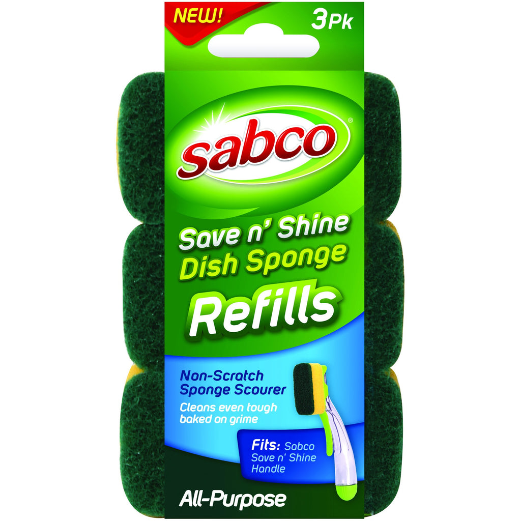 Sponge 3 Pack - Save n' Shine Dish Refills – CBC Cleaning Products
